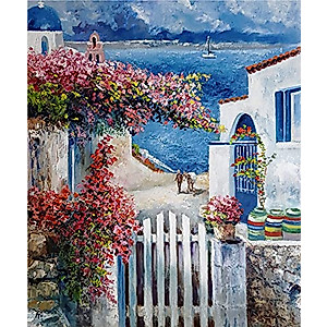 Coming Home, Mediterranean Greece by Internationally Renowned Painter Yary Dluhos
