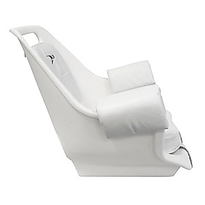 Wise 8WD007-3-710 Deluxe Pilot Chair with Cushions and Mounting Plate, White