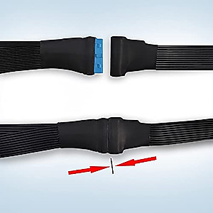 GINTOOYUN USB 3.0 Header Extension Cable, 19/20 Pin 1 to 2 Y Splitter Internal Extension Adapter DIY(5.9 inch)