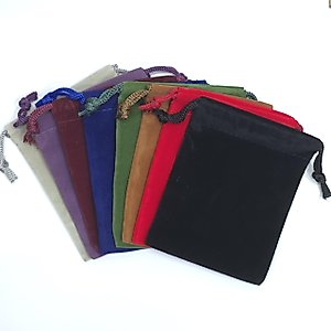 Roll2crit 8 Small Dice Bags 3 x 4 in Assorted Colors