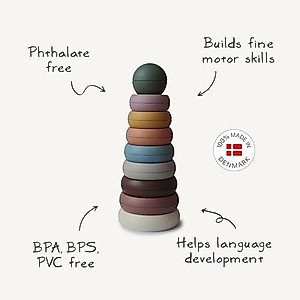 mushie Stacking Rings Toy | Made in Denmark (Original)