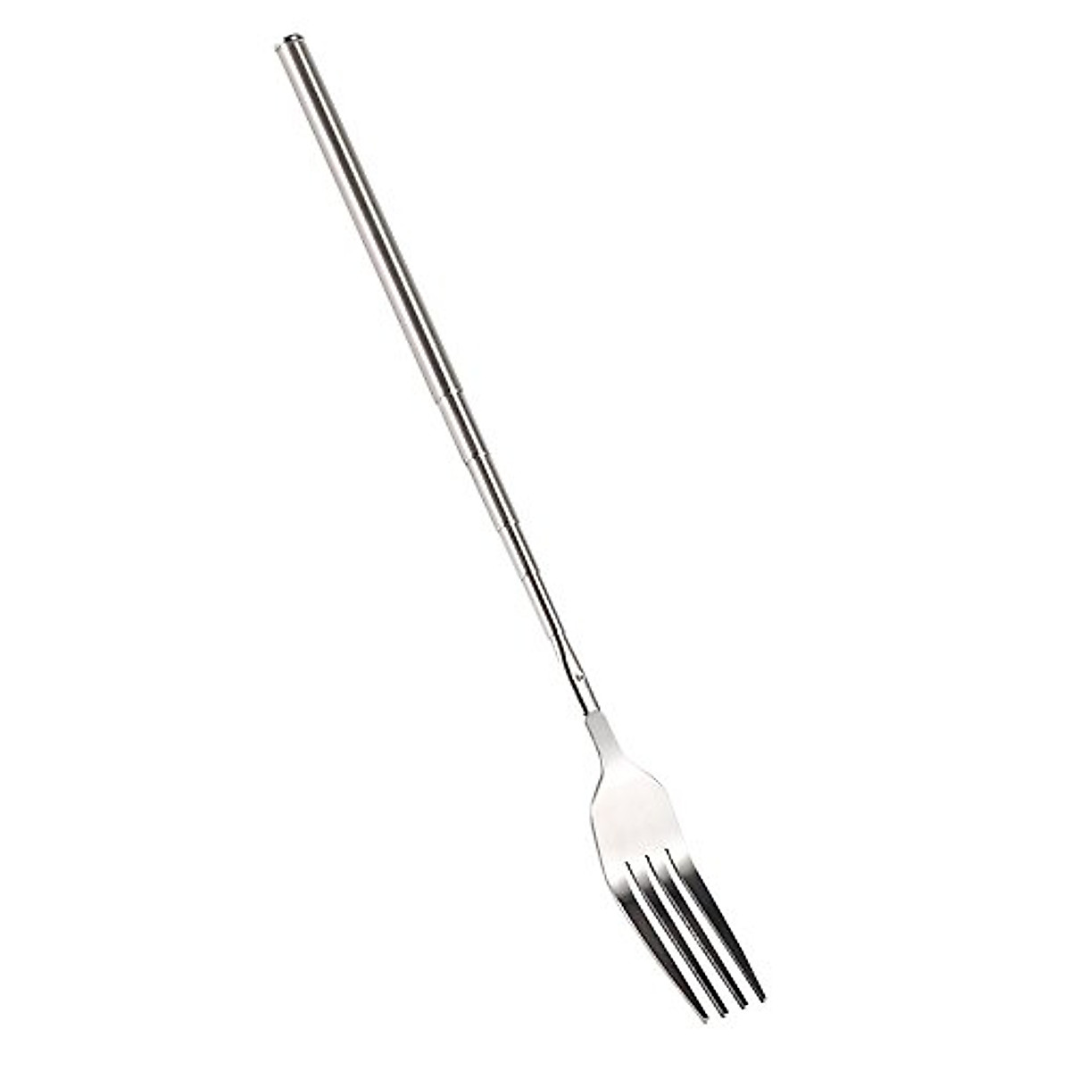 5Pcs Extendable Forks, Stainless Steel BBQ Telescopic Forks 8.7-25.4Inch Dessert Long Handle Fork Cutlery Barbecue Telescopic Toasting Dinner Fruit Dessert Cutlery Forks