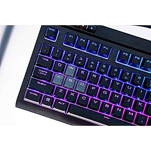 Mechanical Keyboard keycaps WASD keycaps Direction Keys Non-Slip Texture Design keycaps Professional Gaming keycaps (red)