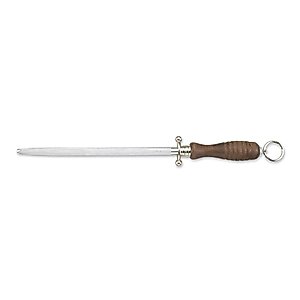 Mundial 10 in Round Sharpening Steel with Wood Handle