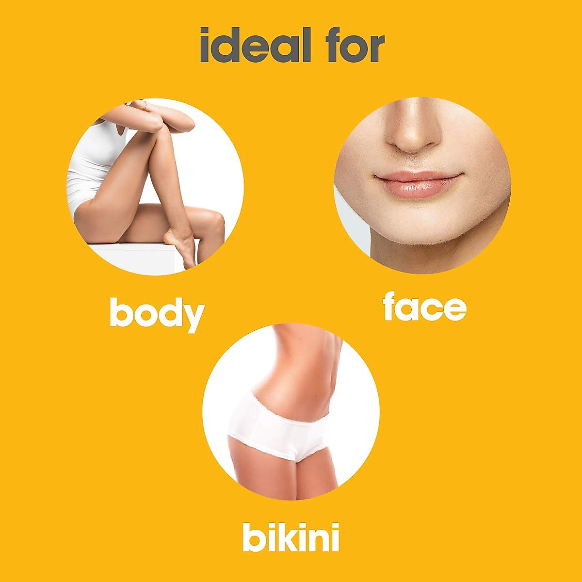 Nad's Wax Strips Kit Natural All Skin Types Wax Hair Removal For Women, 6 Face Wax Strips + 20 Body Wax Strips + 6 Bikini Wax Strips + Post Wax Oil