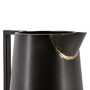 Foreside Home and Garden Multicolored Metal Pitcher Vase