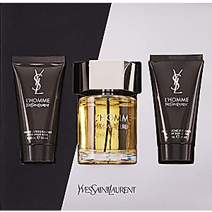 Yves Saint Laurent L'Homme Men Gift Set (Eau De Toilette Spray, After Shave Balm and All Over Shower Gel)