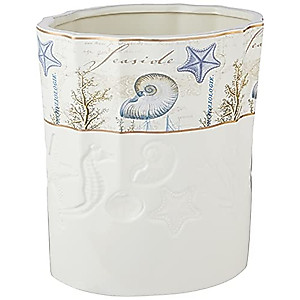 Avanti Linens - Waste Basket, Guest Bathroom Essentials, Nautical Home Decor (Antigua Collection)