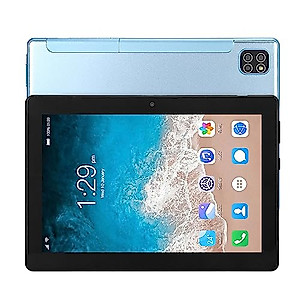 HEEPDD Smart Tablet, 8800mAh 8+20MP 4GLTE 6GB+128GB Storage 1920X1200 Resolution GPS Tablet with Charging Cable for Recreational Reading (Blue)