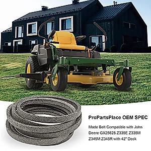 Made Belt Compatible with John Deere GX25628 Z335E Z335M Z345M Z345R with 42" Deck