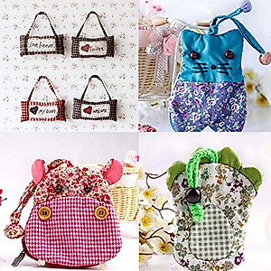 Quilting Fabric Misscrafts 7pcs 50 x 50cm Cotton Fabric DIY Making Supplies Craft Patchwork Fabric Bundle Fat Quarter Pre-Cut Quilt Squares for DIY Sewing Scrapbooking