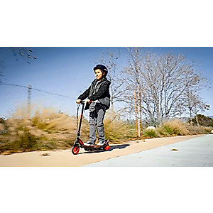 Razor E100 Electric Scooter for Kids Ages 8+ - 8" & Power Core E90 Glow Electric Scooter for Kids Ages 8+ - 90w Hub Motor, LED Light-Up Deck, Up to 10 mph and 60 min Ride Time