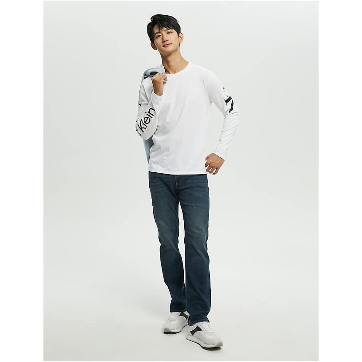 Calvin Klein Men's Straight High Stretch Jeans, Avedon Dark, 36x34