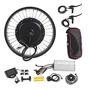 20 Inch Snow Bike Conversion Motor Kit, Electric Bicycle Conversion Kit, 72V 3000V Rear Drive Rotary Flywheel KT LCD8H Display