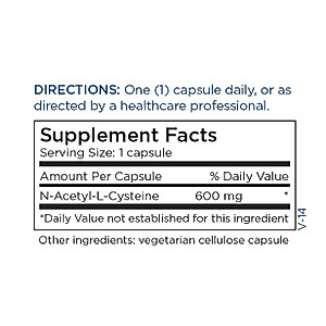 Metabolic Maintenance NAC - 600 mg - 60 Capsules