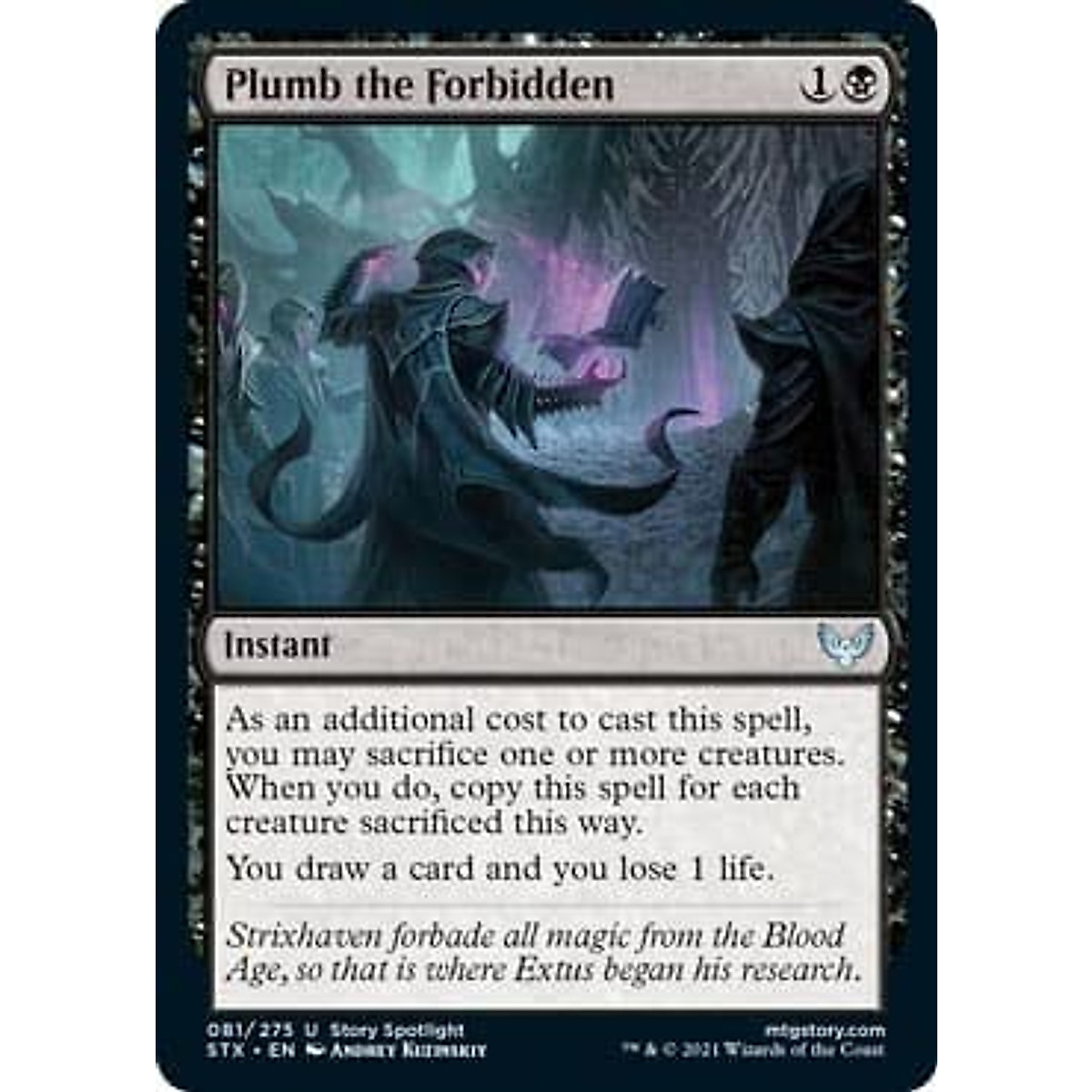 Magic: the Gathering - Plumb The Forbidden (081) - Strixhaven: School of Mages