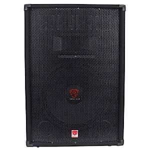 Rockville RSG15.4 15" 3-Way 1500 Watt 4-Ohm Passive DJ/Pro Audio PA Speaker, Black