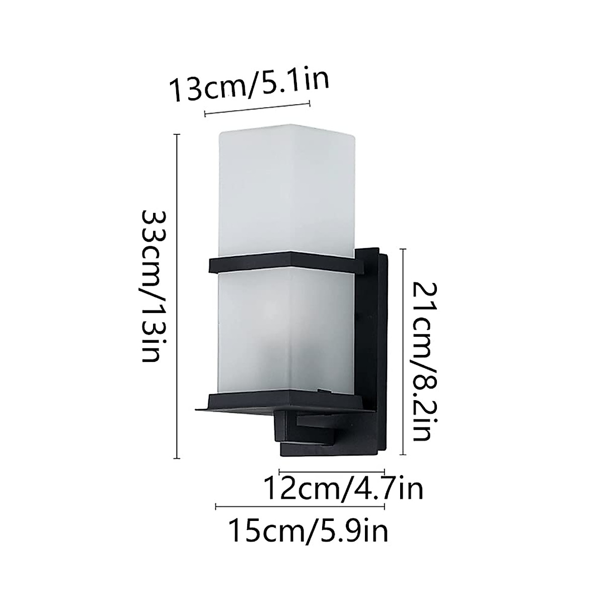 CHENBAI E27 Outdoor Lighting Wall SconceNew Chinese Garden Lights,Exterior Wall Home Lighting Waterproof Wall Mount Lights,Decorative Suitable for Courtyard Garage Porch Lighting Fixtures