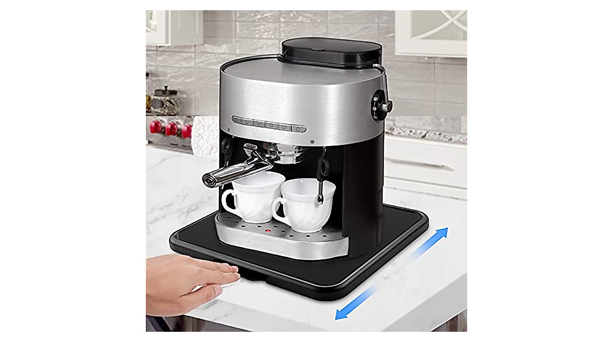 Kitchen Appliance Sliding Tray for Easy Countertop Organization
