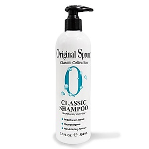 Original Sprout Classic Shampoo for All Hair Types, Sulfate Free and Vegan Shampoo, 12 oz. Bottle