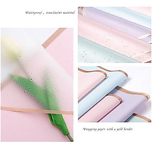 Corkwaw 24 Counts Color Flower Wrapping Paper,Waterproof Bouquet Wrapping Paper Used for DIY Crafts, Gift Packaging, Flower Shop Bouquet Packaging