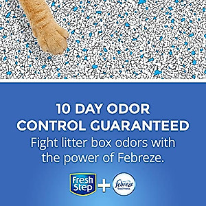 Fresh Step Lightweight Clumping Cat Litter, Odor Control With Febreze, 15.4 lbs