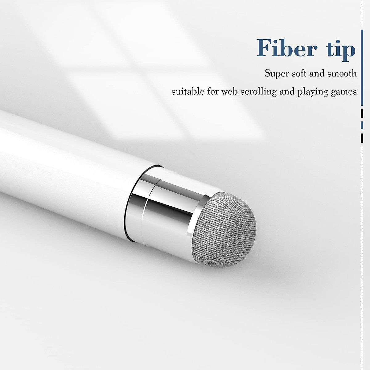 MEKO Magnetic Disc Stylus for iPad Pencil Compatiable with All Touch Screen Devices Including Smart Phones, Computers, Tablets (2-Packs Stylus Pen with Acessories)