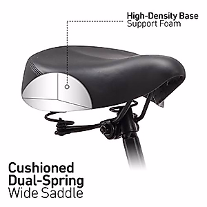 sixthreezero Around The Block Women's Beach Cruiser Bike, Hybrid Bicycle with Rear Rack