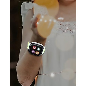 Khxriypha Sunflower Luminous Gizmo Watch Band Compatible with Verizon Gizmo Watch 1/2/3 Replacement Band Gabb Watch Strap for kids Boys Girls,Cartoon Silicone Soft Watch T-Mobile SyncUP Kid Smartwatch