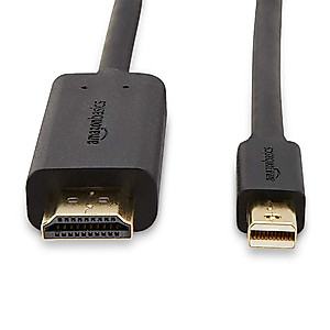 AmazonBasics Mini DisplayPort to HDMI Display Adapter Cable - 6 Feet Bundle with Amazon Basics DisplayPort to HDMI Display Cable - 6 Feet