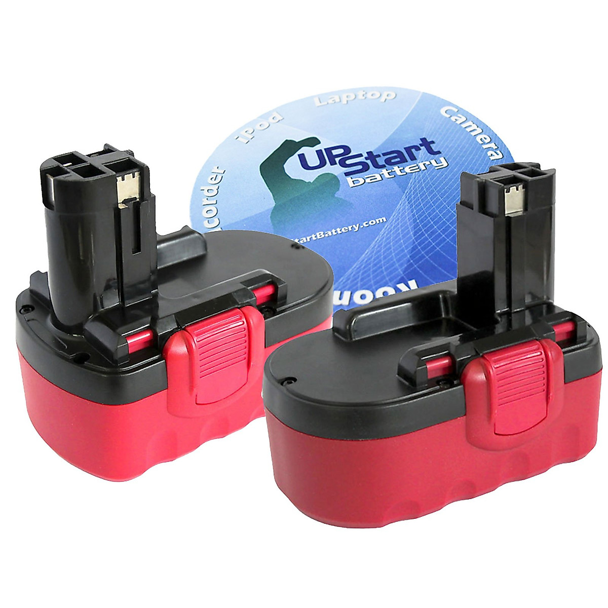 2-Pack Replacement Bosch BAT026 Battery - for Bosch 18V Battery (3300mAh, NI-MH)