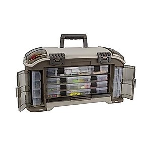 Plano Angled 787 Guide Series Stowaway Tackle System- Includes 7 Stowaways, Fishing Tackle Storage, Premium Tackle Storage, One Size, Model Number: 787010