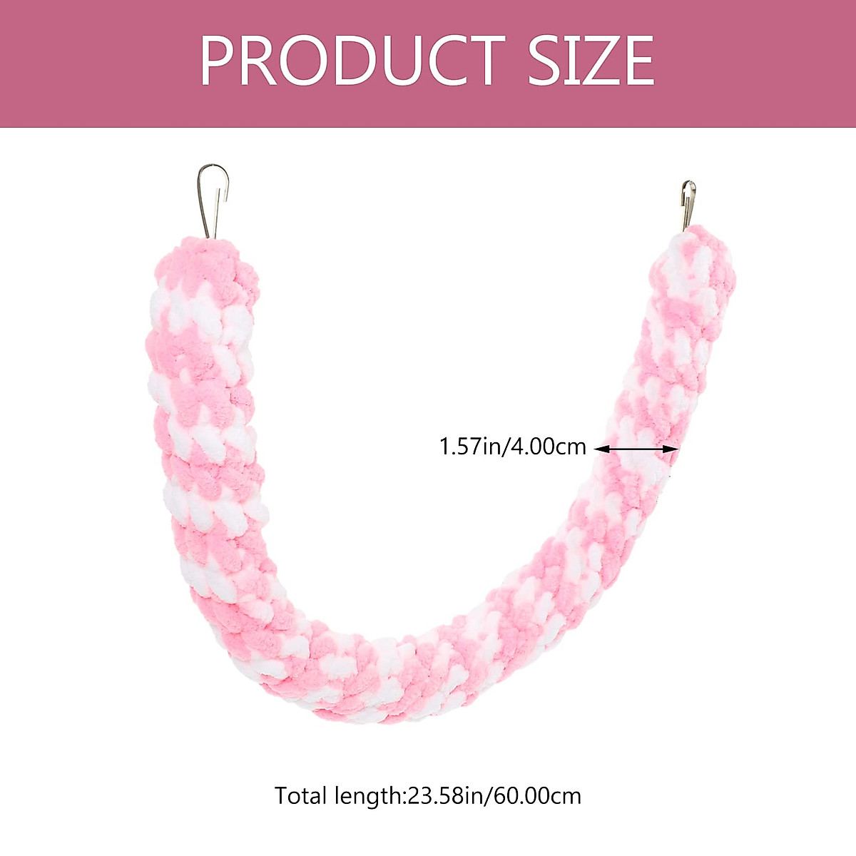 Alipis Sugar Glider Climbing Rope Parrot Tearing Toys Pet Toys Sugar Glider Swing Toy Sugar Glider Toy Bird Perches Chew Toy Hamster Cage Rat Toy Braided Rope Cotton Rope Small Animals