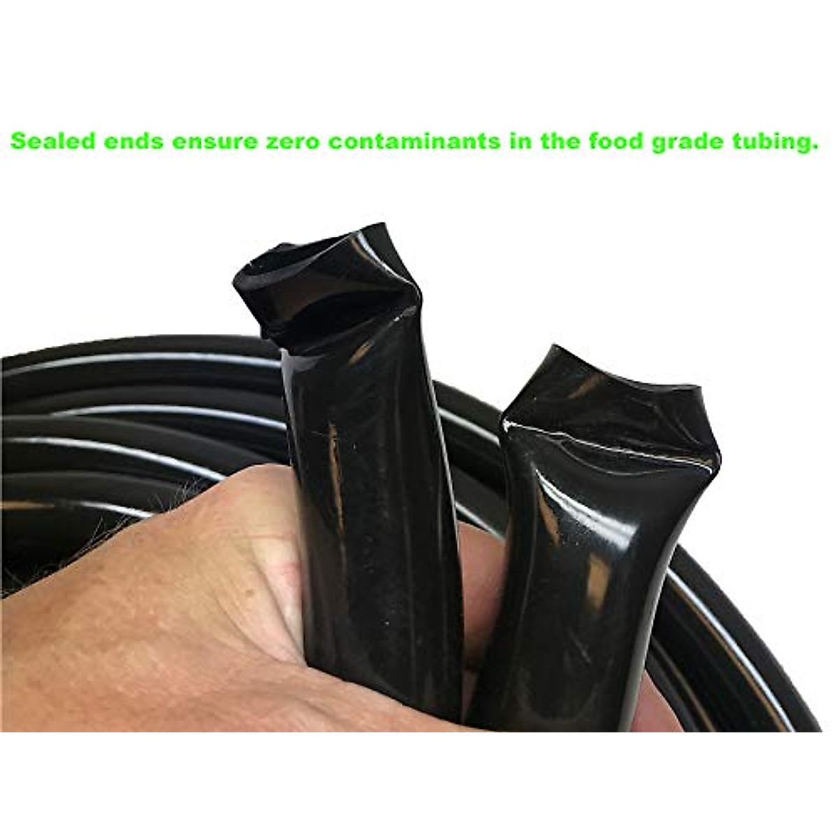 Viagrow V708245 Vinyl Multipurpose Irrigation Tubing(100ft, 3/4 inch ID-1 inch OD), Black