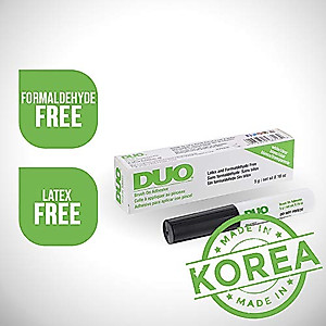 Duo Brush-On Strip Lash Adhesive Clear with Vitamins A, C & E, Clear, 0.18 oz, 1-Pack