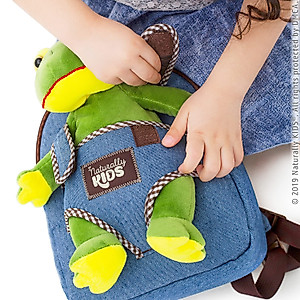 Frog Backpack for Toddler, Frog Toys for Kids 3-5, Frog Stuffed Animal
