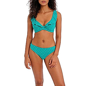 Freya Jewel Cove High Apex Underwire Bikini Top with J Hook (7230),34DD,Marine