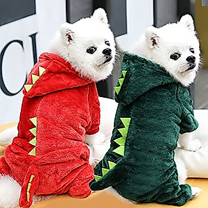 Cute Dog Girl Hoodies Dogs Clothes Small Pet Costume Halloween Dinosaur Costume Dog Clothing Puppy Outfits Funny Apperal Turtleneck Sweaters for Medium Dogs