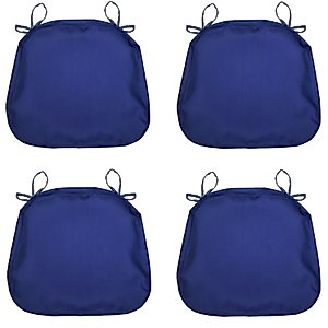 Outdoor Removable Replaceable Waterproof Seat Cushion Covers 17x16x2 Set of 4 for Patio Dining Chairs or Furniture,Non-slip rounded corners on the bottom,3 years anti-fading (Foam Not Included)