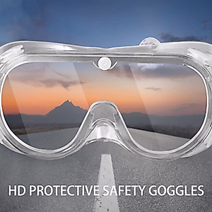 Congralala 5 PACK Kids Safety Goggles,Kids Science Goggles, Kids Lab Glasses Bulk Anti-Fog Goggles,Clear Lens Eye Protection Soft Safety Glasses Child