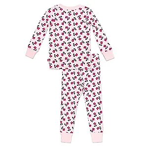 Zutano Baby and Toddler Pajamas, Two-Piece Cotton Pajamas for Girls, Tulip, 5