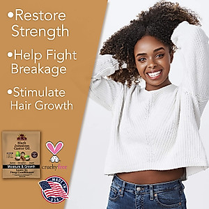 OKAY - Black Jamaican Castor Oil Leave-In Conditioner - All Hair Types/Textures - Repair, Moisturize, Grow Healthy Hair - with Argan Oil, Shea Butter - Free of Parabens, Silicones, Sulfates - 1.5 oz , brown