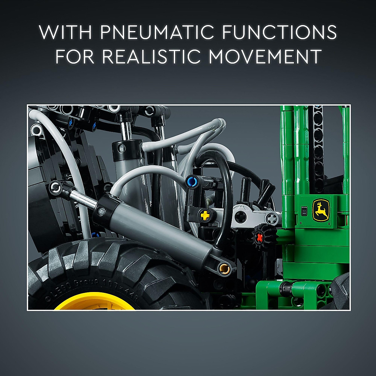 LEGO Technic John Deere 948L-II Skidder 42157 Advanced Tractor Toy Building Kit for Kids Ages 11 and Up, Gift for Kids Who Love Engineering and Heavy-Duty Farm Vehicles