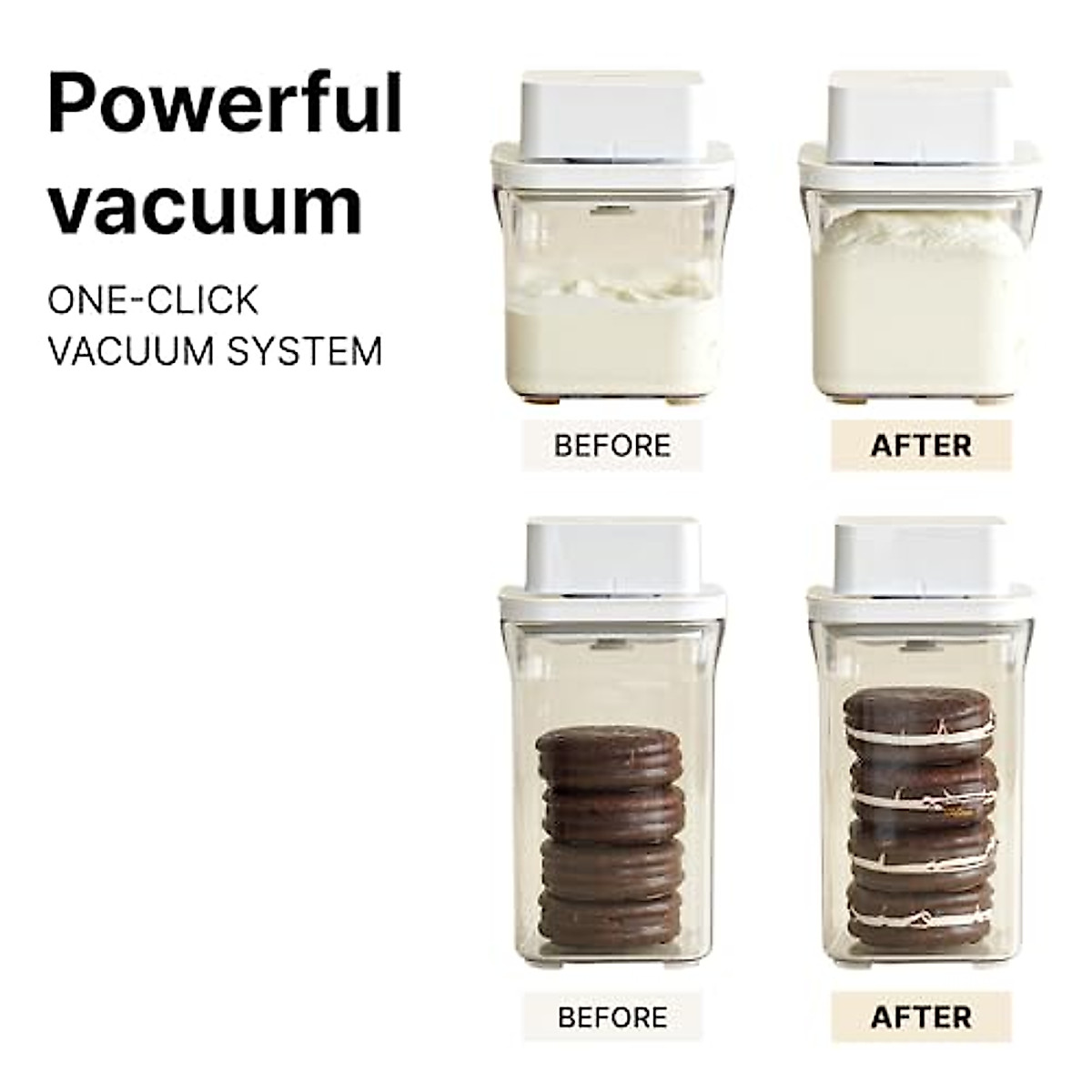 VAKUEN Dice Vacuum Sealer, Automatic vacuum sealing operation, Ideal for keeping food fresh and marinating everything from meat to veggies, Keep food fresh up to 5 times longer than non-vacuum storage