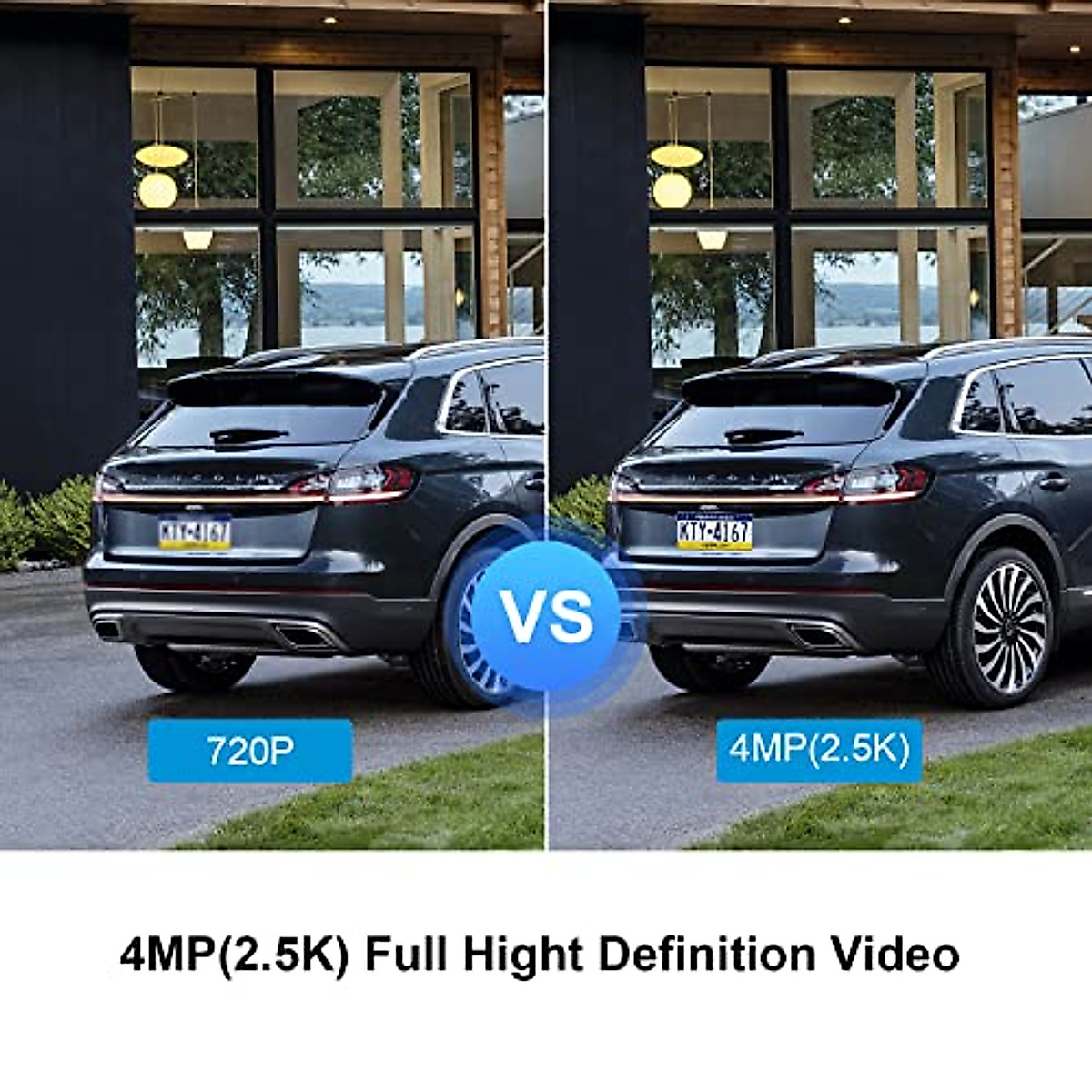 NGTeco Security Cameras Wireless Outdoor with Motion Detection,Spotlight,4MP Battery Powered Security Camera,2-Way Talk,Cloud/SD Storage,Color Night Vision,Waterproof,Compatible with Alexa C5300