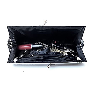 Frewahmesh Evening Clutch Metal Mesh Purse Bag for Cocktail Party Prom Wedding Banquet