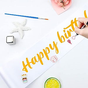 MDOZQ 6 Pcs Sash Blank Satin Sash Party Favors White Sash Plain Sash Bridal Shower Decorations Sashes For Birthday, Wedding, Graduation, DIY, Beauty Pageant, Hen Party, Homecoming, Make Your Own Sash