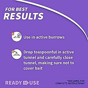 REVENGE Moletox Mole & Gopher Killer Poison Bait Granules, 1 lb. Ready-to-Use Control for Pocket Gophers in Lawn