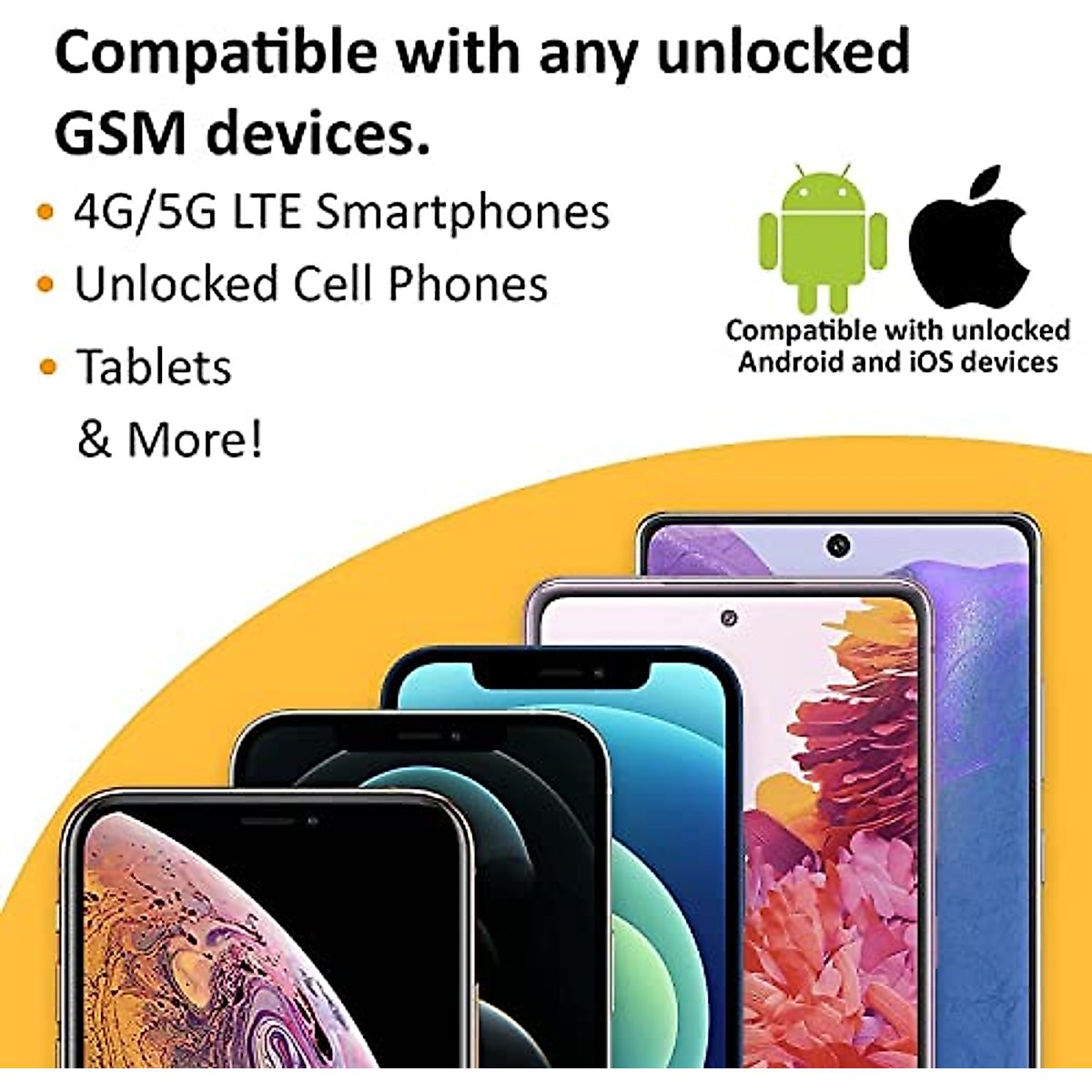SpeedTalk Mobile Universal SIM Card Starter Kit for 5G 4G LTE iOS Android Smart Phones | Talk Text Data | Triple Cut 3 in 1 Simcard - Standard Micro Nano | No Contract Cellphone Plan | US Coverage