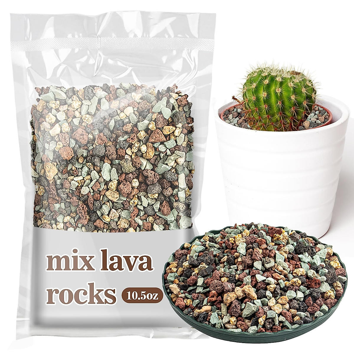 Sukh 300G Horticultural Succulent Soil Mix - Succulent Rocks Bonsai Mix Succulent Potting Mix Lava Rocks Cactus Soil Potting Mix Amendment.
